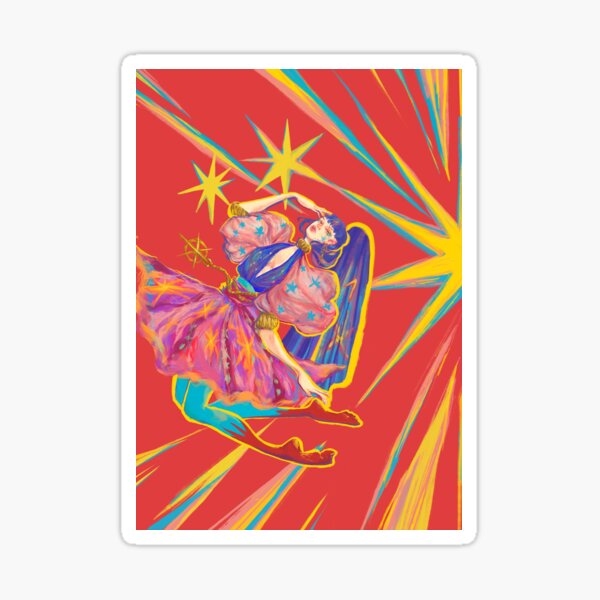 "CityPop Stargirl" Sticker by Lonelycosmicegg | Redbubble