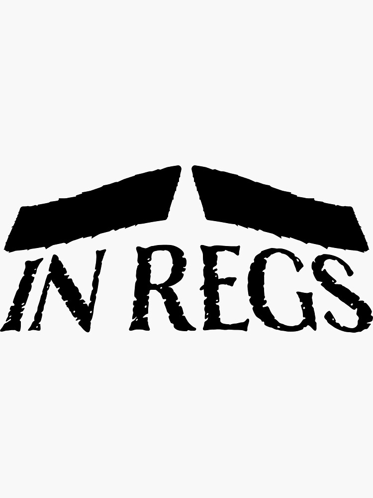 "Mustache in regs" Sticker for Sale by FredFreelance | Redbubble