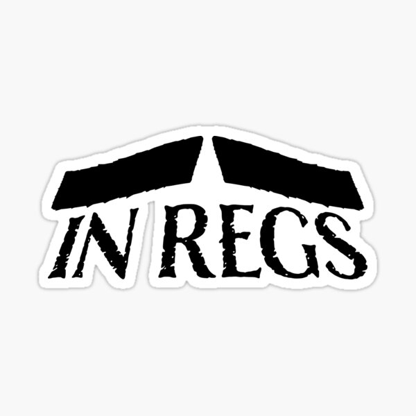 "Mustache in regs" Sticker for Sale by FredFreelance | Redbubble