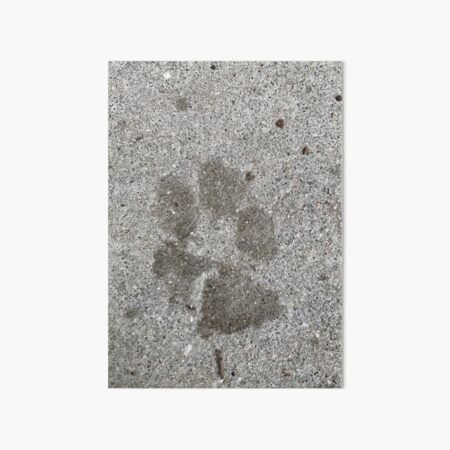 "Pitt Bull Paw Print" Art Board Print by Naturefae | Redbubble
