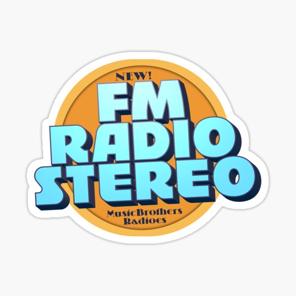 "RETRO Fm Stereo Radio" Sticker by Klementsen | Redbubble