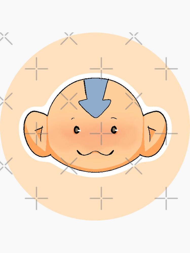 "Chibi Aang Icon" Sticker for Sale by liightlysallted | Redbubble