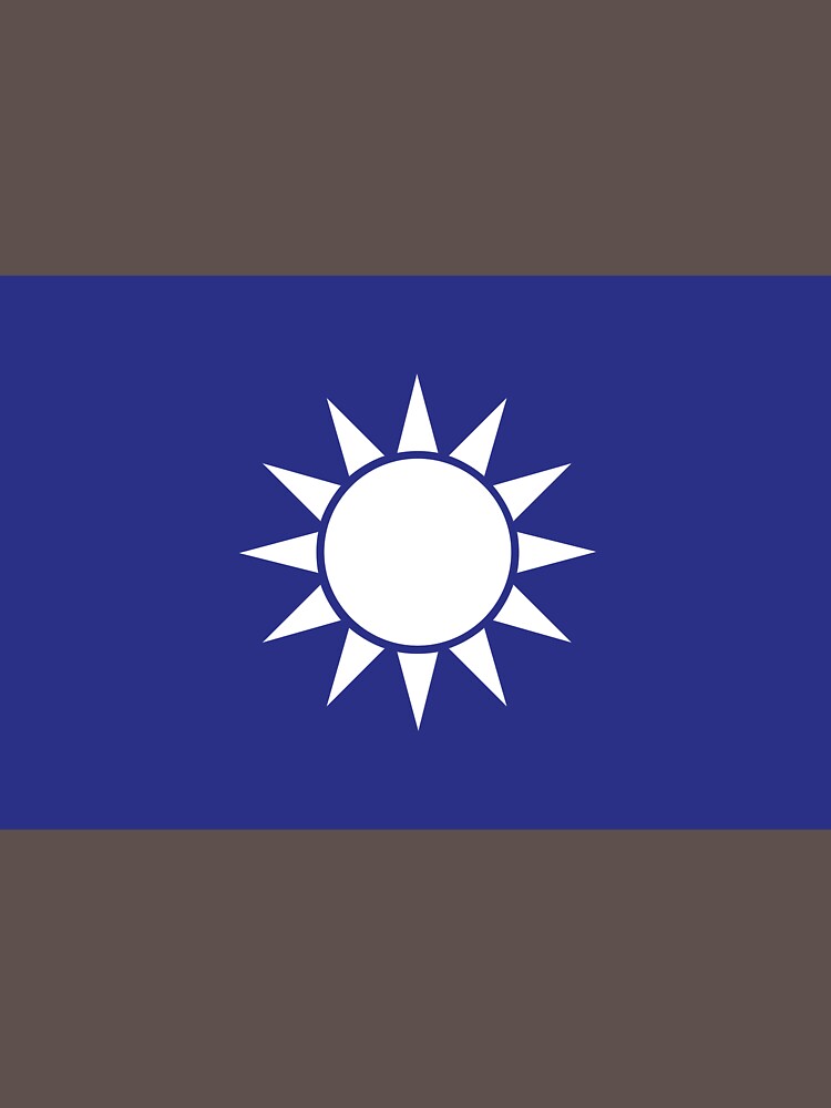 "Blue Sky with a White Sun Flag (Tawain) " T-shirt by wickedcartoons ...