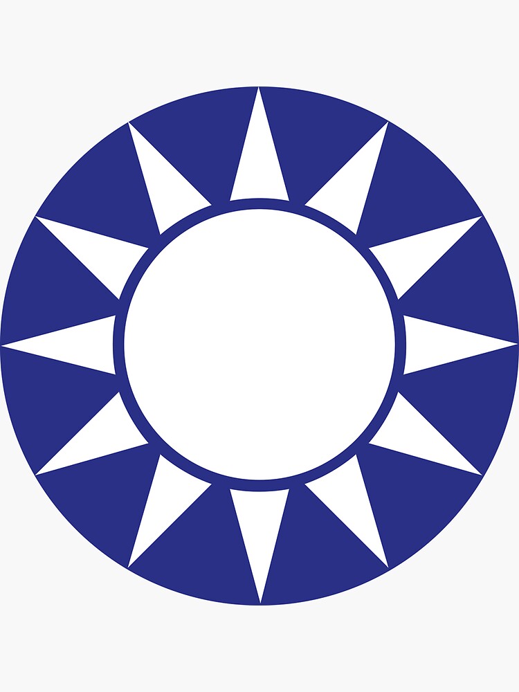 "Party Emblem of the Kuomintang" Sticker for Sale by wickedcartoons ...