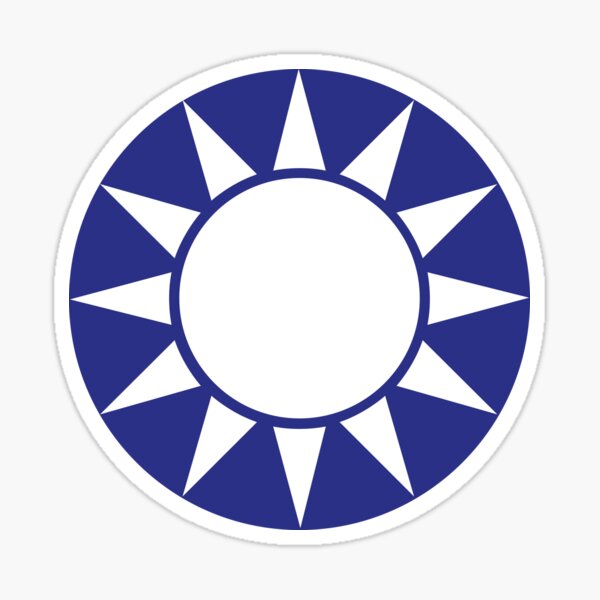 "Party Emblem of the Kuomintang" Sticker for Sale by wickedcartoons ...