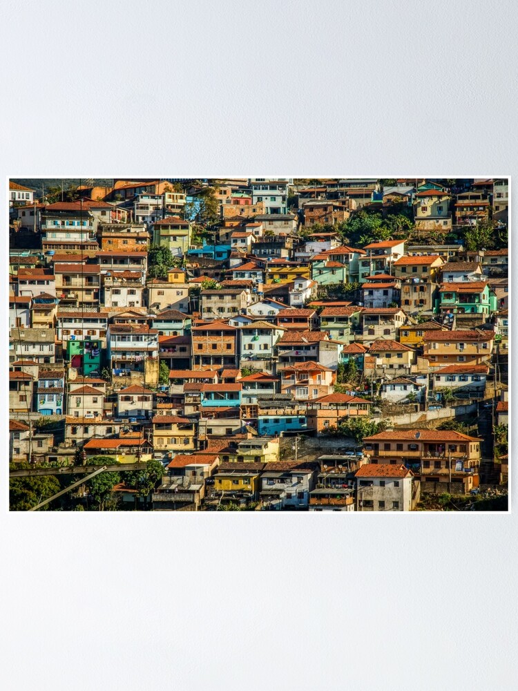 "Favela in Brazil" Poster for Sale by Rowan Herring | Redbubble