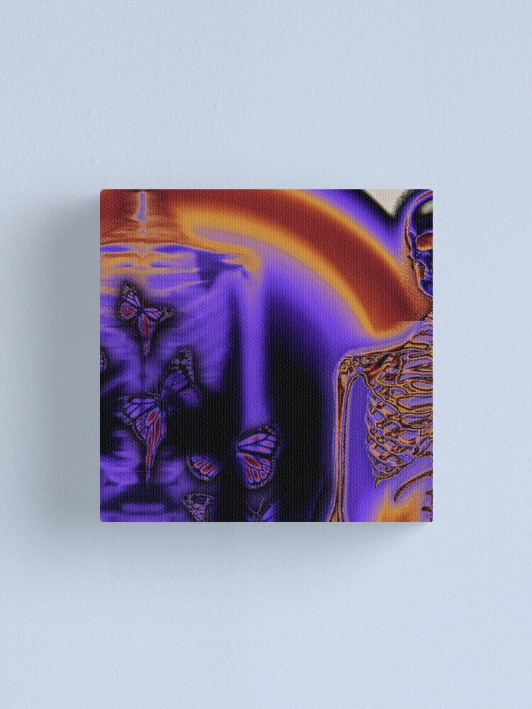 "y2k aesthetic skeleton" Canvas Print for Sale by sabrinamerg | Redbubble