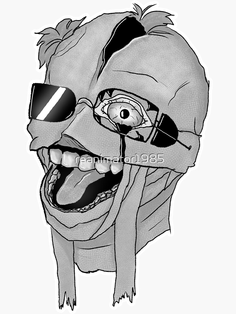 "Horrifying Invisible Man" Sticker for Sale by reanimator1985 | Redbubble