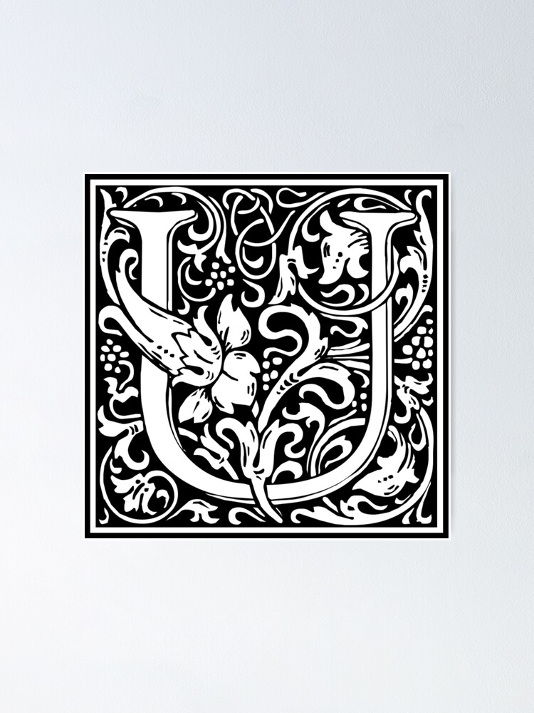 "Ornate letter U" Poster for Sale by philos34 | Redbubble