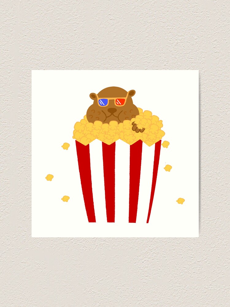 Hamster Eating Popcorn