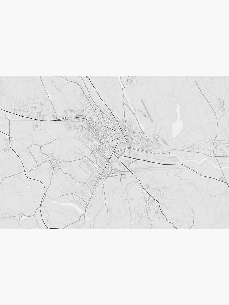 "Lasi, Romania Map. (Black on white)" Art Print for Sale by Graphical ...