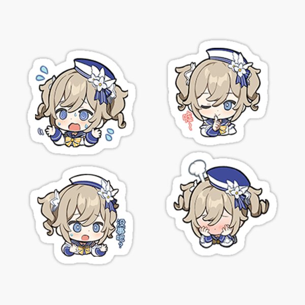 "Genshin Impact Summer Barbara Chibi" Sticker for Sale by emilywysz ...
