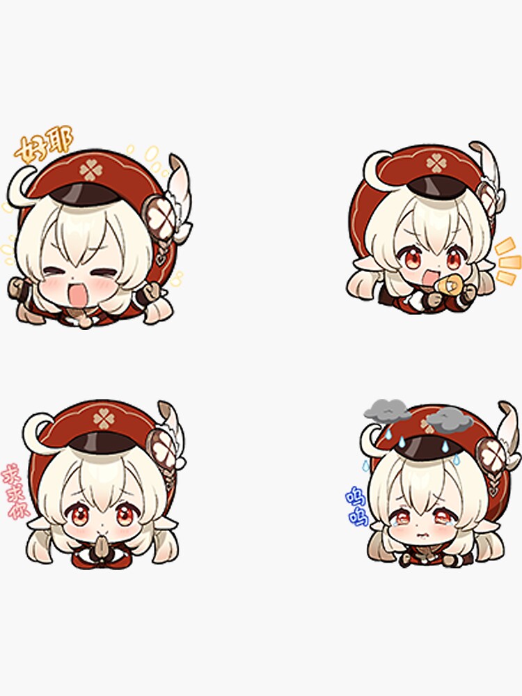"Genshin Impact Summer Klee Chibi" Sticker for Sale by emilywysz ...