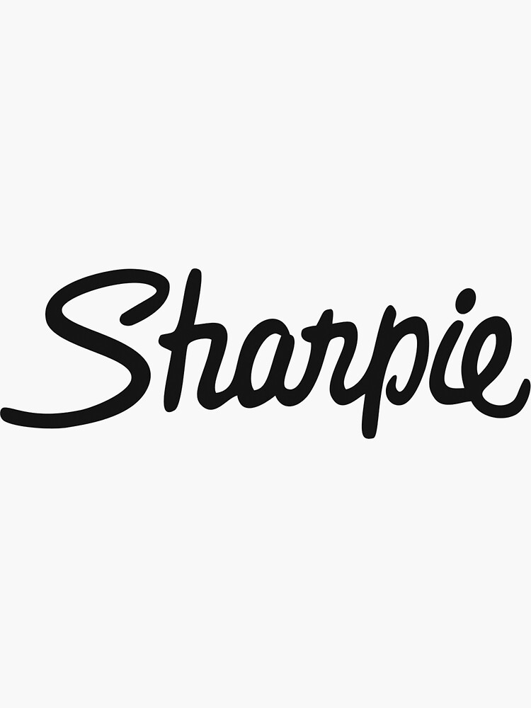 "Sharpie Logo" Sticker for Sale by m8bit | Redbubble
