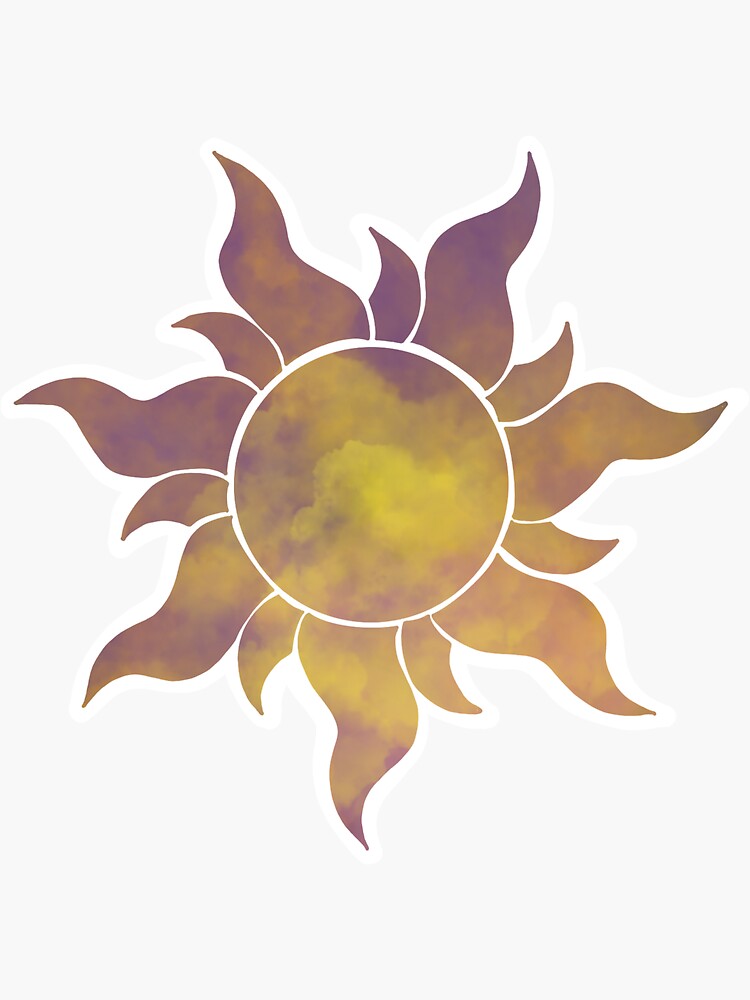 "Tangled sun drop flower" Sticker for Sale by Fan-Stickers | Redbubble