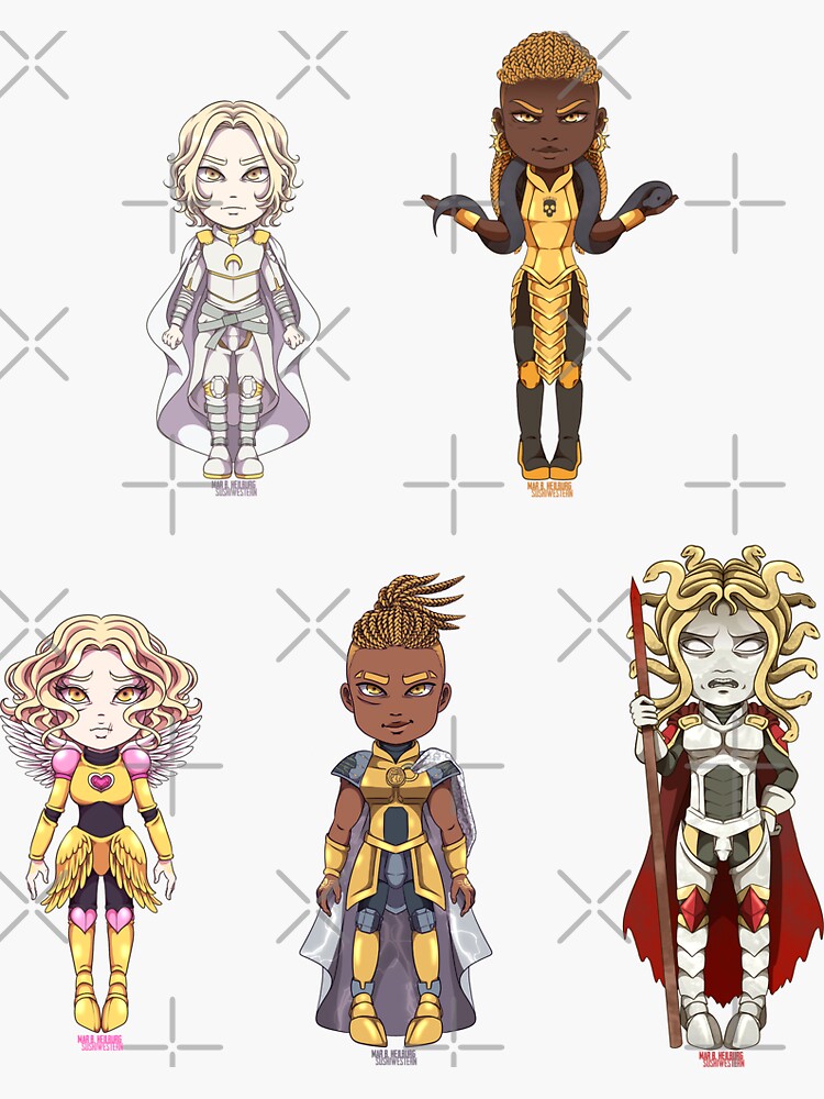 "Red Rising Second Trilogy Villain Chibis" Sticker for Sale by ...