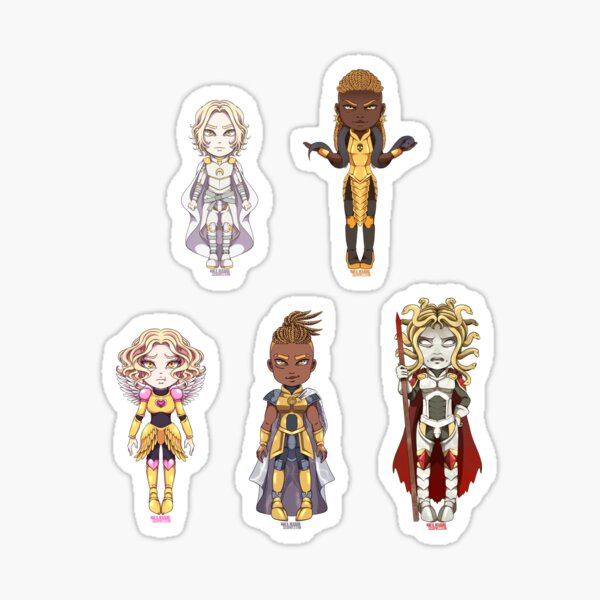 "Red Rising Second Trilogy Villain Chibis" Sticker for Sale by ...