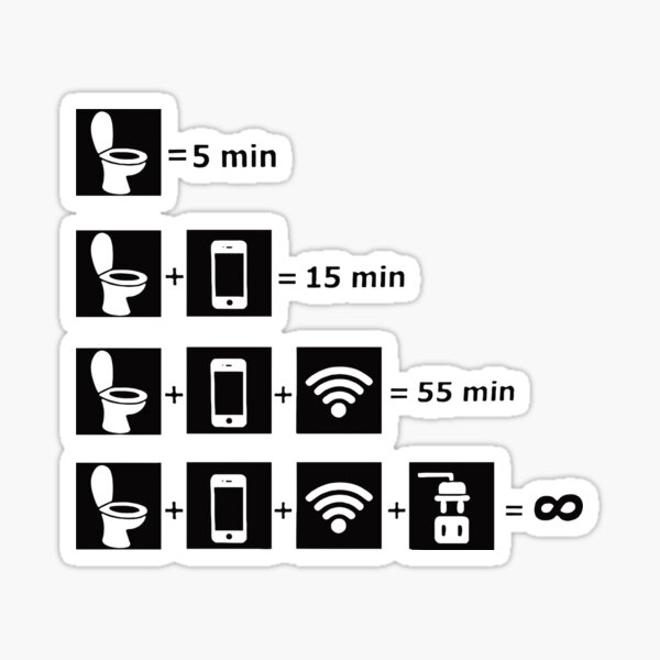 "Men's bathroom" Sticker by olivergraham | Redbubble