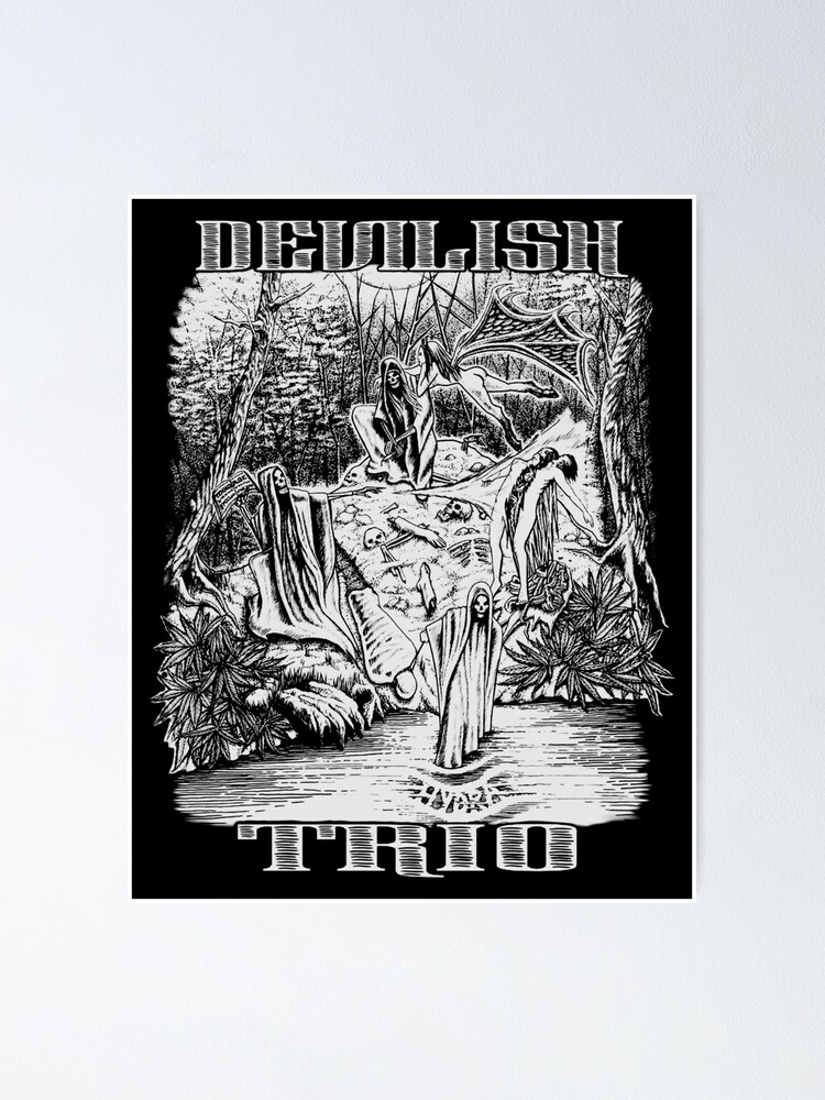 "Devilish Trio Past Junts" Poster for Sale by CasterNo | Redbubble