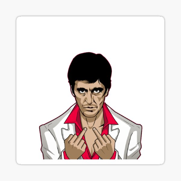 "Scarface" Sticker for Sale by SynnProd | Redbubble