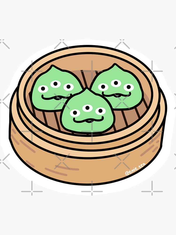 "alien dumplings" Sticker for Sale by emietea | Redbubble