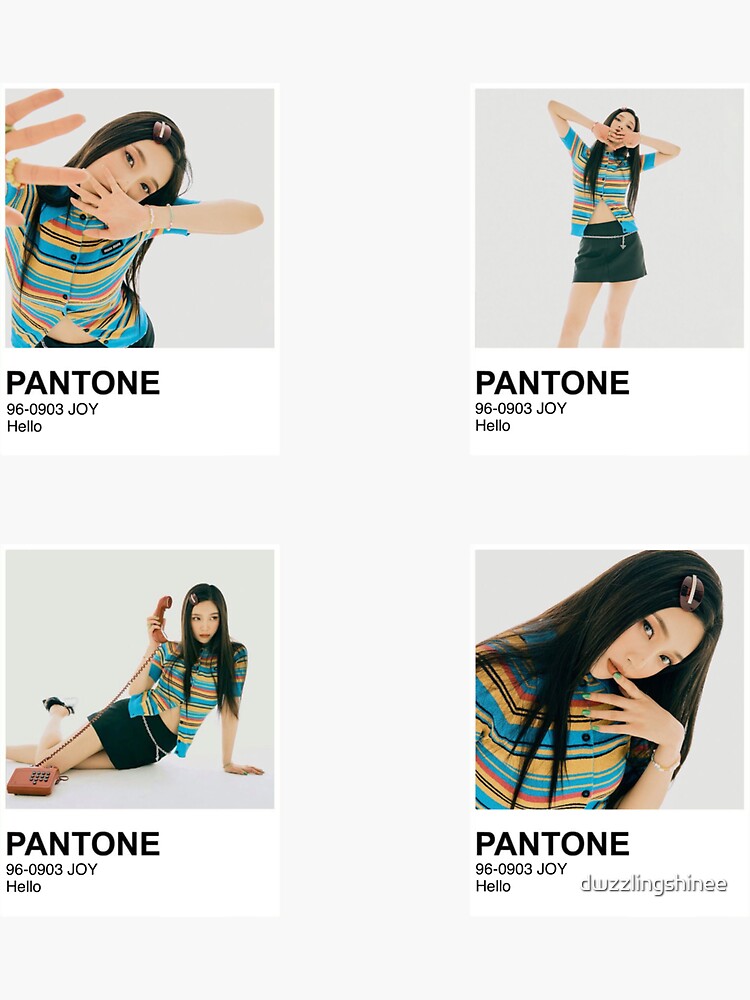 "Joy Hello Pantone Sticker Set" Sticker for Sale by dwzzlingshinee ...