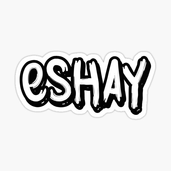 "Eshay (black)" Sticker for Sale by StefanCgraphics | Redbubble
