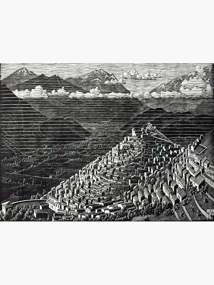 Morano, Calabria (Village Landscape), By M.C. Escher Premium Matte ...
