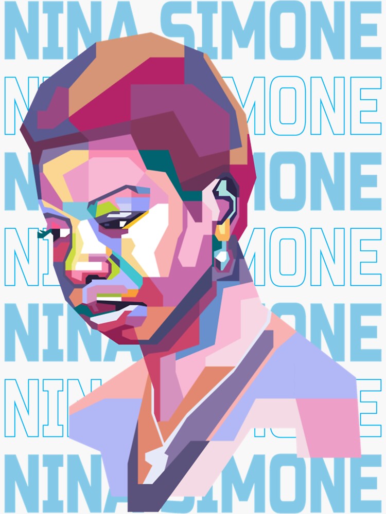 "Nina-Simone" Sticker by zakaielliana81 | Redbubble