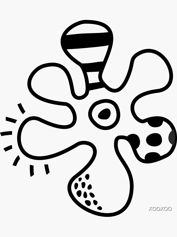 "Amoeba Flowers" Sticker for Sale by XOOXOO | Redbubble