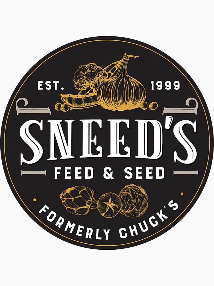 "Sneed's Feed & Seed" Sticker for Sale by WilliamBratcher | Redbubble