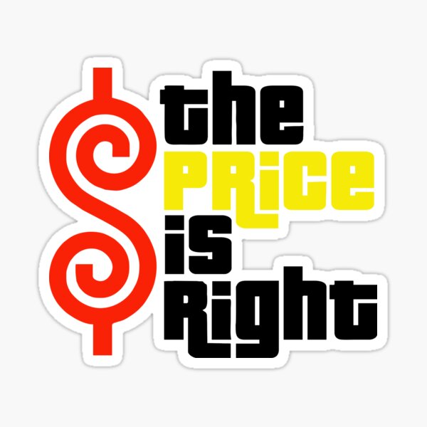 "Best Selling - The Price is Right Symbol merchandise" Sticker for Sale ...