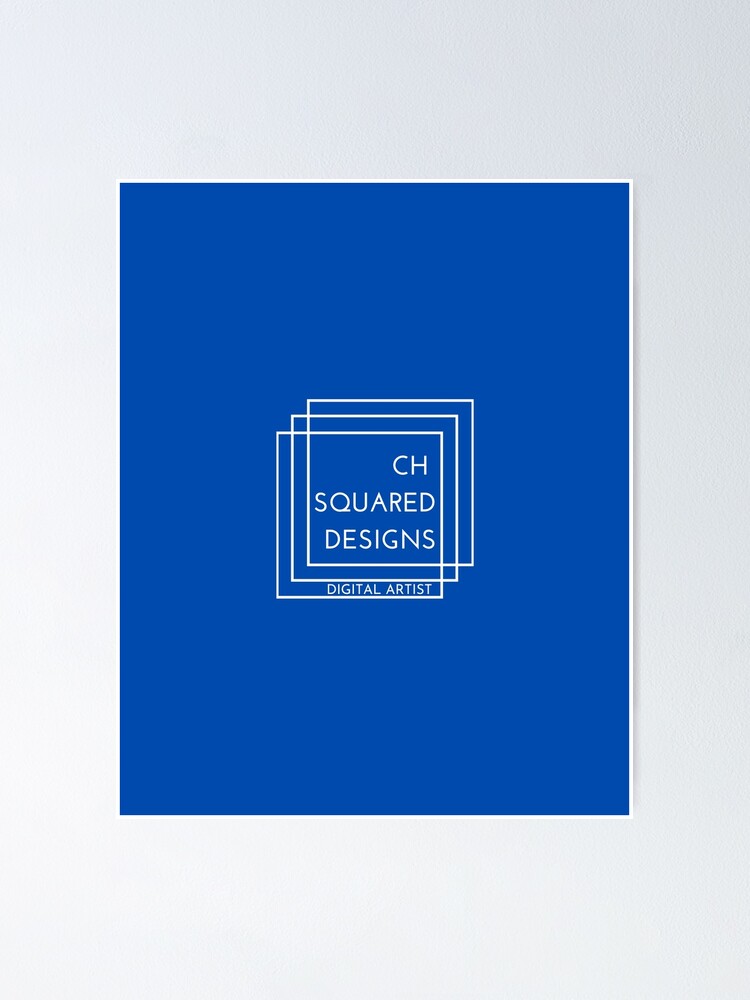 Póster «Logotipo de la empresa Ch Squared Designs» de chsquared | Redbubble