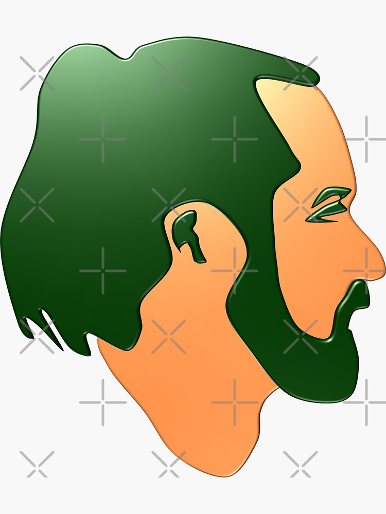 "Trekker Head" Sticker for Sale by toddbrooney | Redbubble