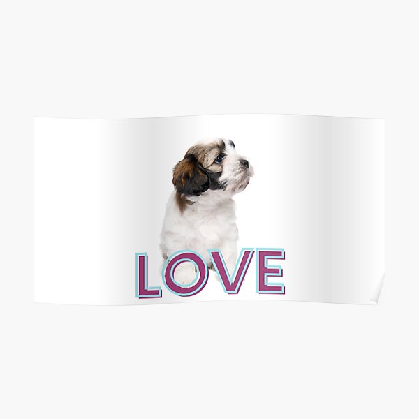 "Puppy Love" Poster by For-The-Love-Of | Redbubble