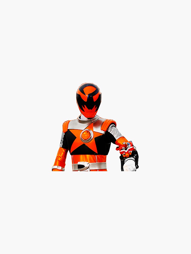 "Uchu Sentai Kyuranger: Sasori Orange" Sticker by haythere12 | Redbubble