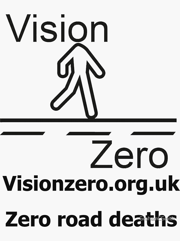 "Vision Zero" Sticker for Sale by GrahamCSmith | Redbubble