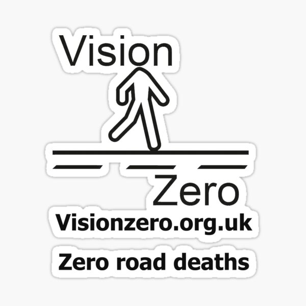 "Vision Zero" Sticker for Sale by GrahamCSmith | Redbubble