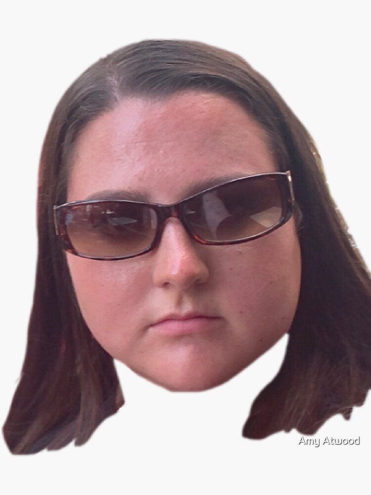 "amy face" Sticker by AmyAtwood | Redbubble