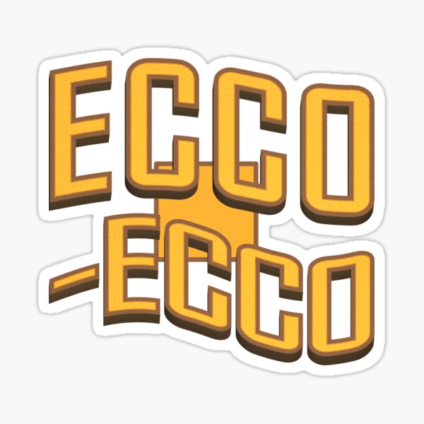 "ECCO ECCO" Sticker for Sale by Klementsen | Redbubble