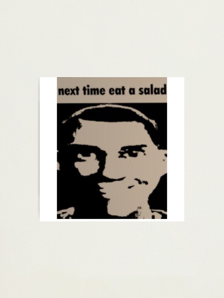 Next Time Eat A Salad Scout Tf2 Ominous Photographic Print For Sale By Tippen Redbubble