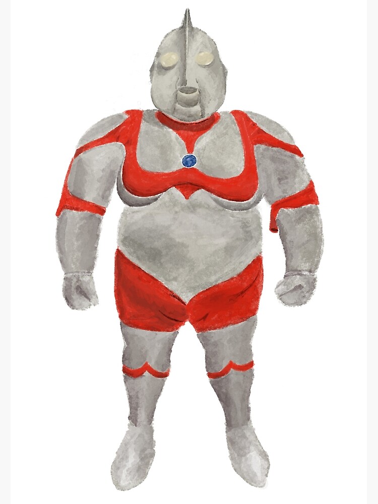 "Fat Ultraman" Poster for Sale by mud-draw | Redbubble