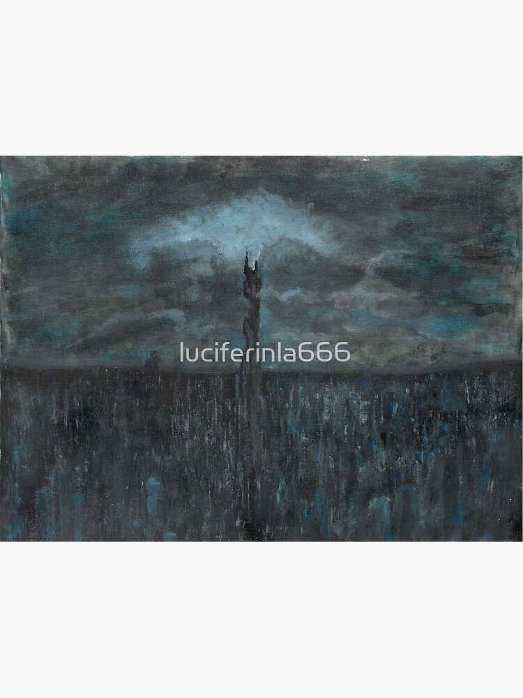 "Hellish Landscape Painting" Poster by luciferinla666 | Redbubble