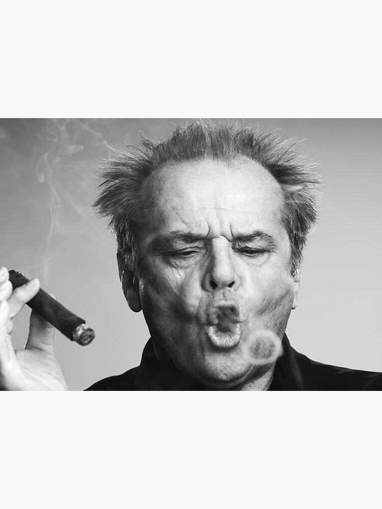 "Jack Nicholson, Cigar, Smoke (2)" Sticker by daniellemata | Redbubble