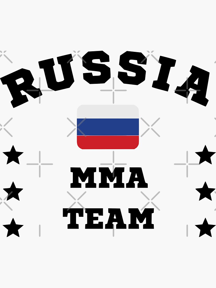 "Russia MMA team" Sticker for Sale by OMdesigns93 | Redbubble