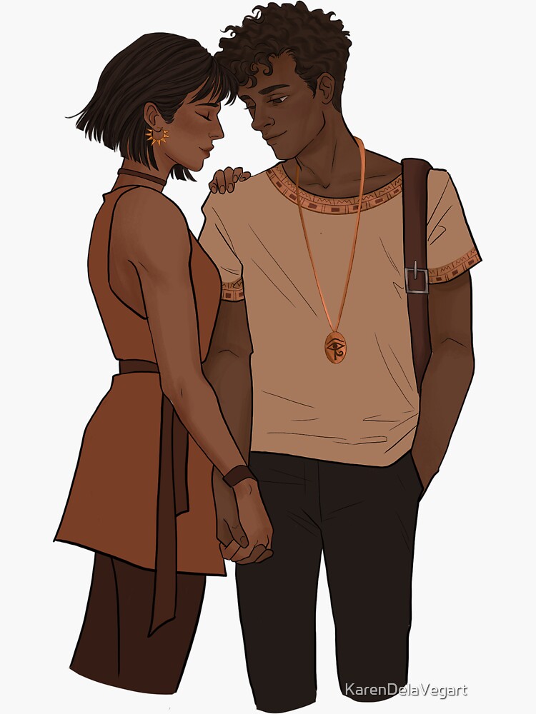 "Zia and carter" Sticker for Sale by KarenDelaVegart | Redbubble