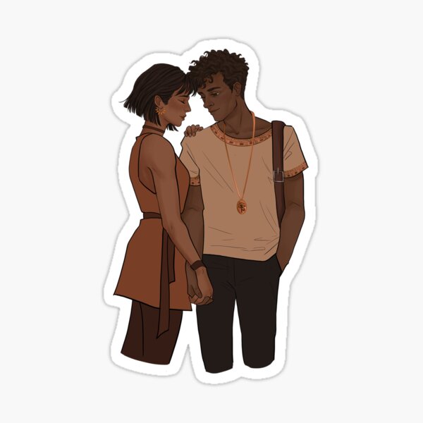 "Zia and carter" Sticker for Sale by KarenDelaVegart | Redbubble