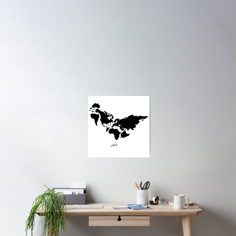 "Chicken or continents?" Poster by Phaeton | Redbubble