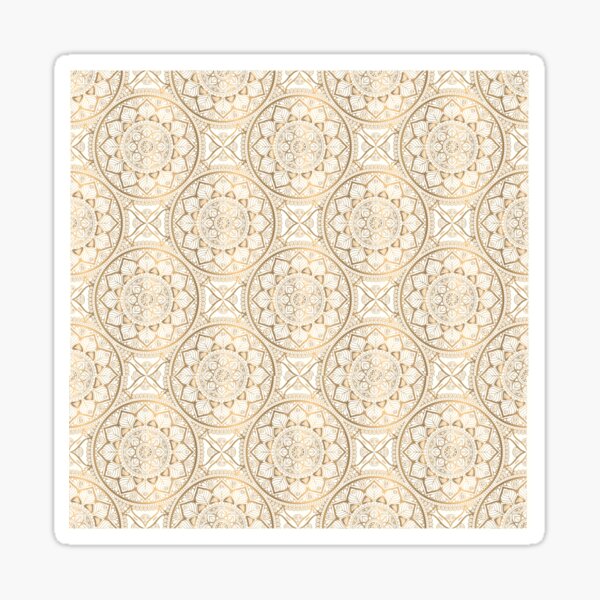 "Luxury Gold Mandela " Sticker for Sale by Jsrva | Redbubble