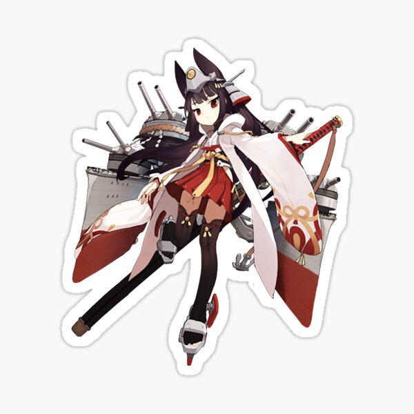 "Azur Lane - Nagato " Sticker for Sale by nawaalwebbs | Redbubble